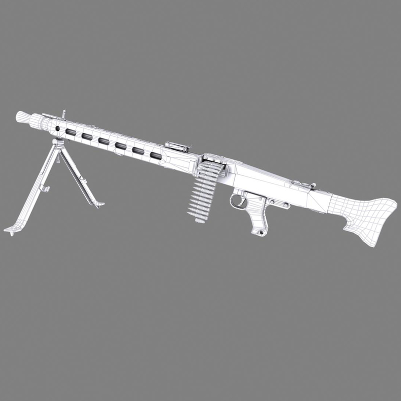 3d model of mg42