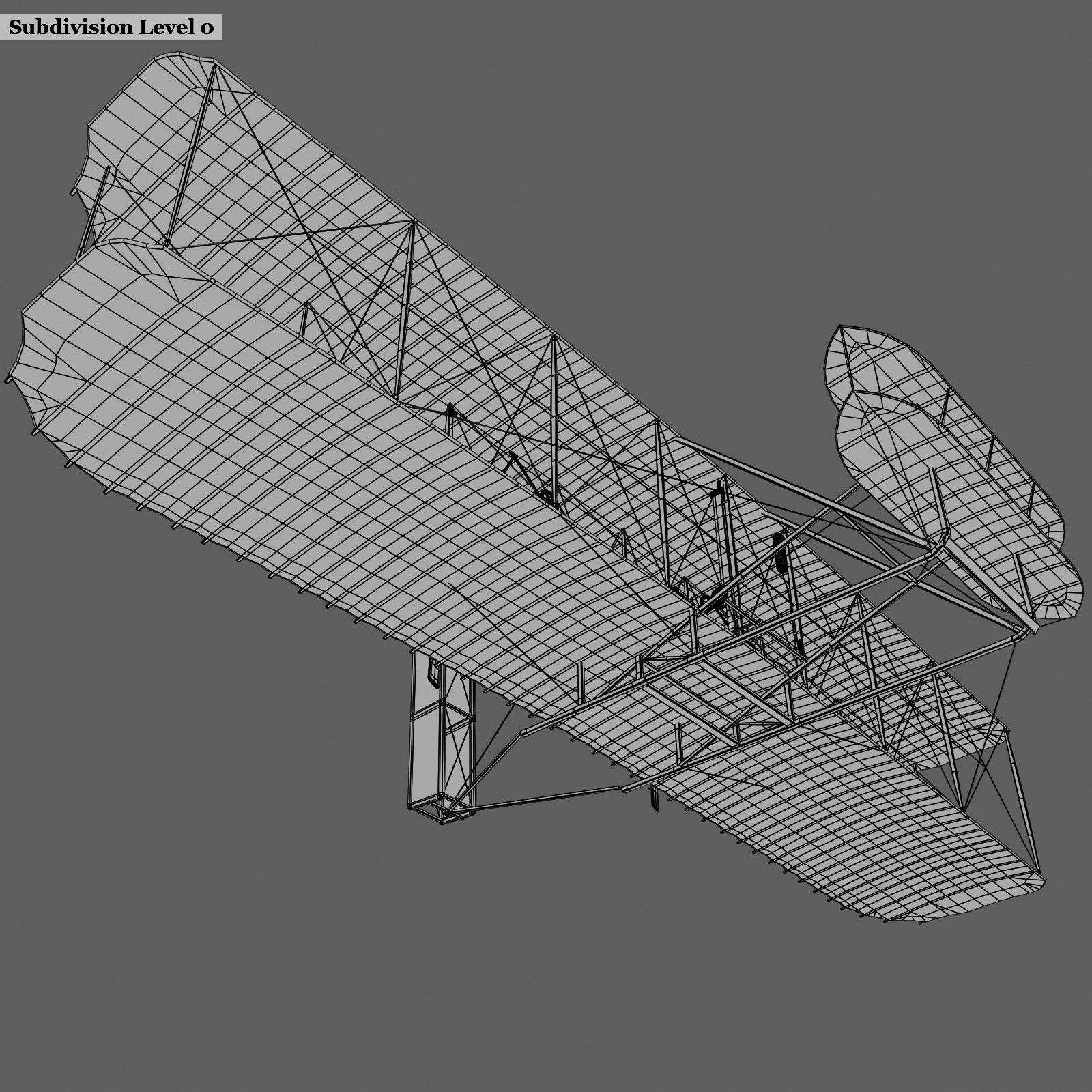 wright flyer 1903 brothers 3d model