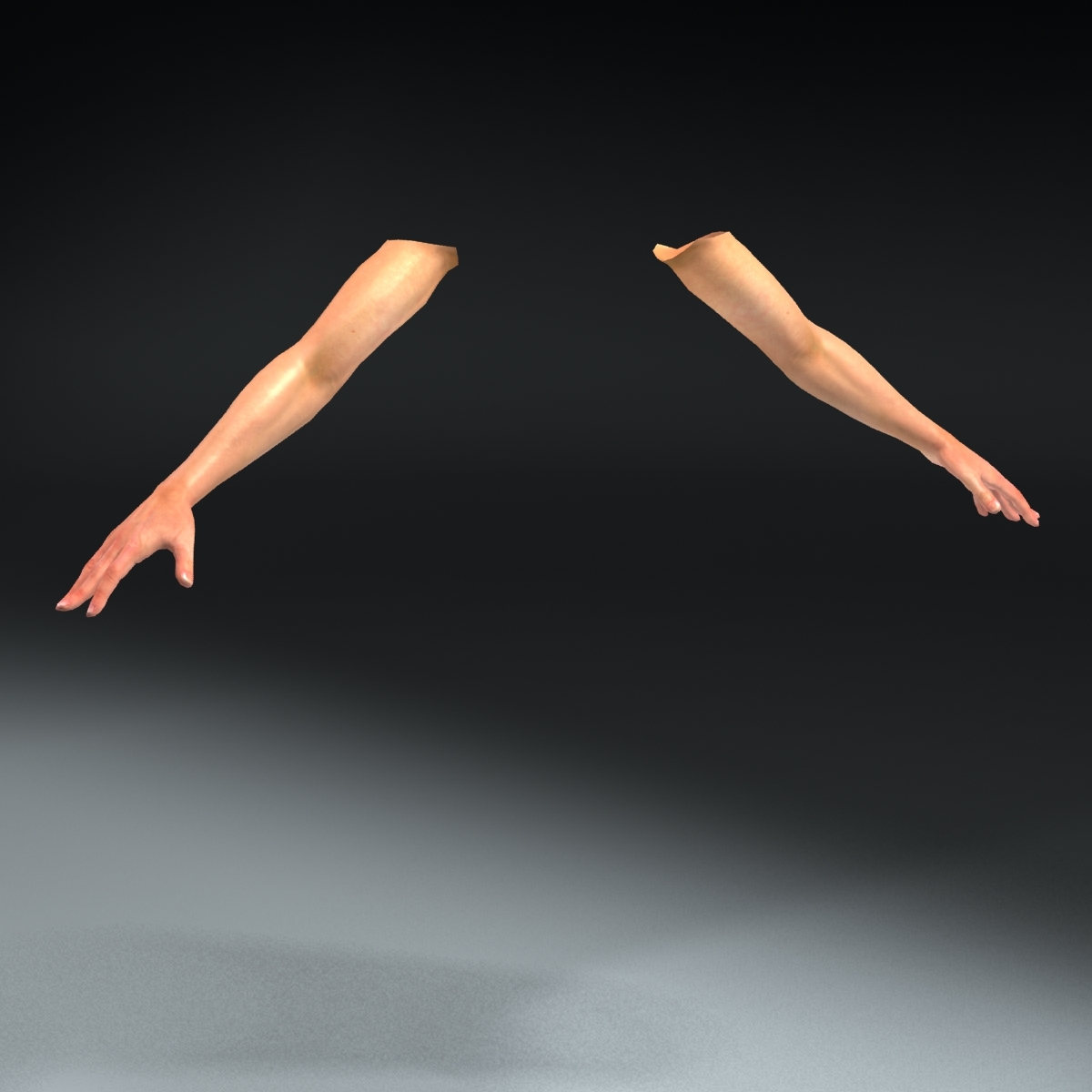 rigged person arms games 3d model