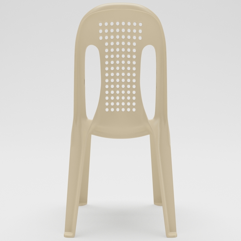 monobloc chair 4 3d max