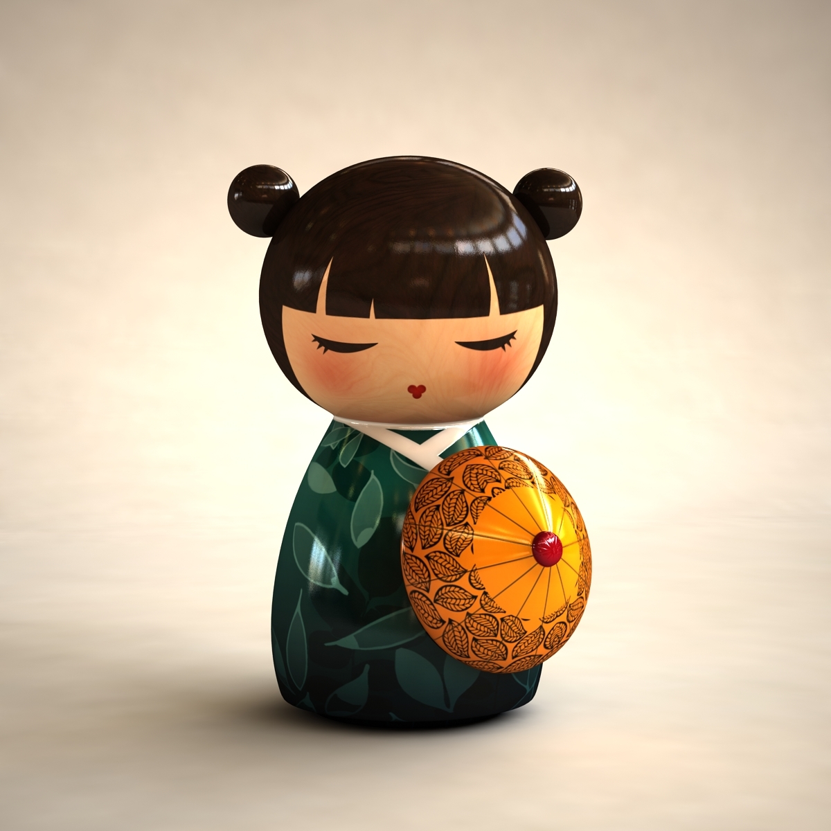 minidoll geisha 3d max