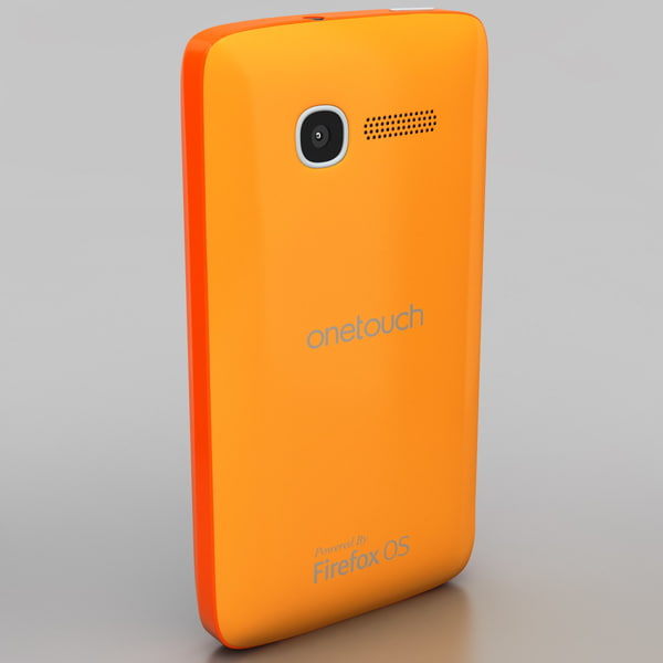 alcatel touch orange 3d model