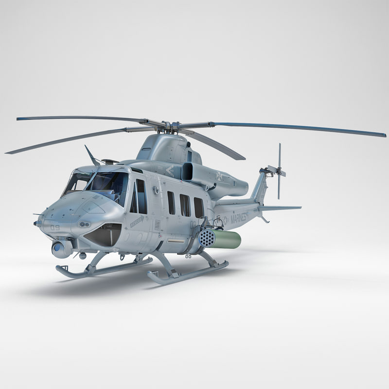 3d model of bell uh-1y venom helicopter