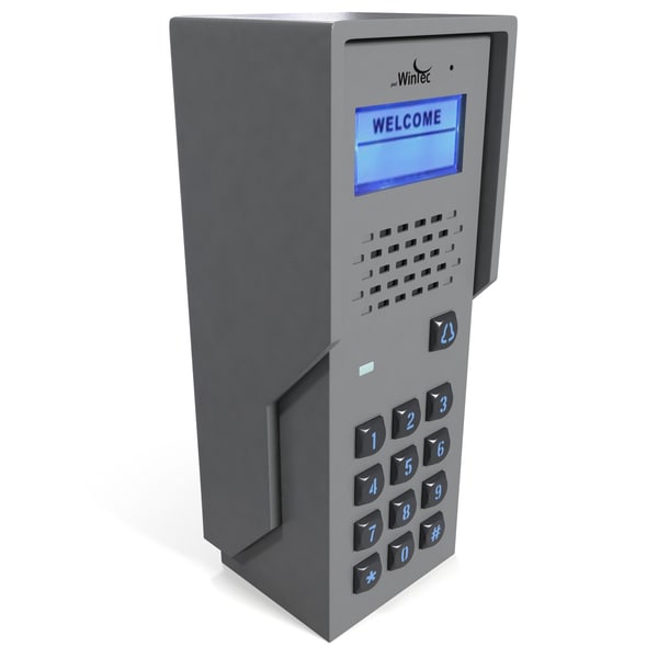 3d model doorking residential telephone entry door