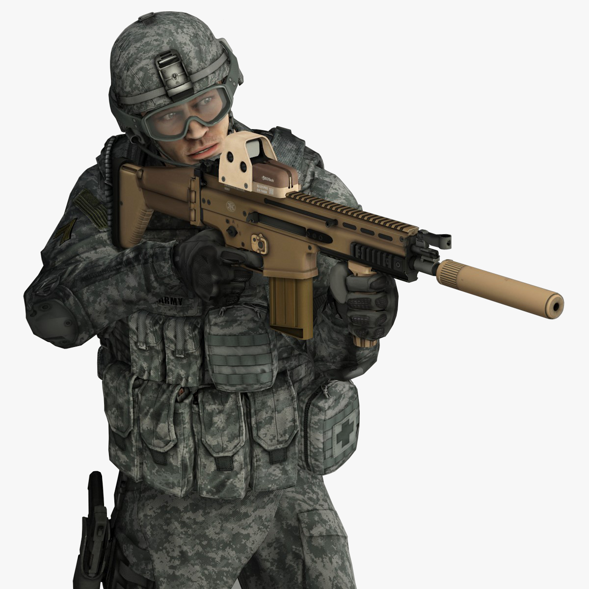 military male soldier max