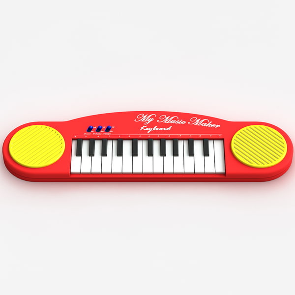 c4d electronics toy keyboard