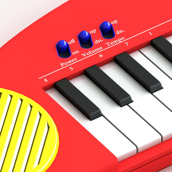 c4d electronics toy keyboard