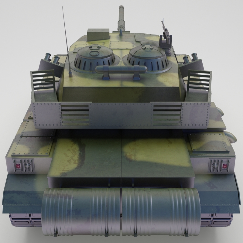 3d model al-zarrar pakistan main battle tank
