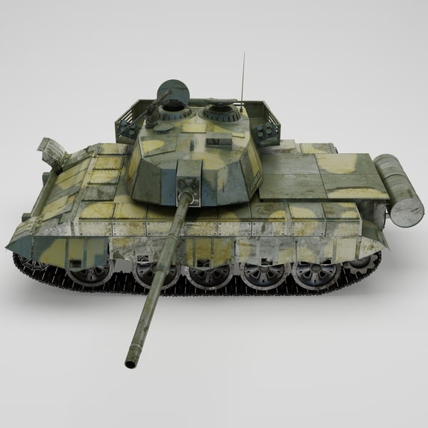 3d model al-zarrar pakistan main battle tank