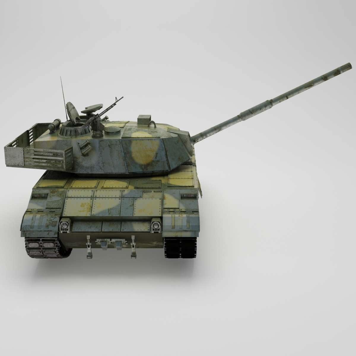 3d model al-zarrar pakistan main battle tank