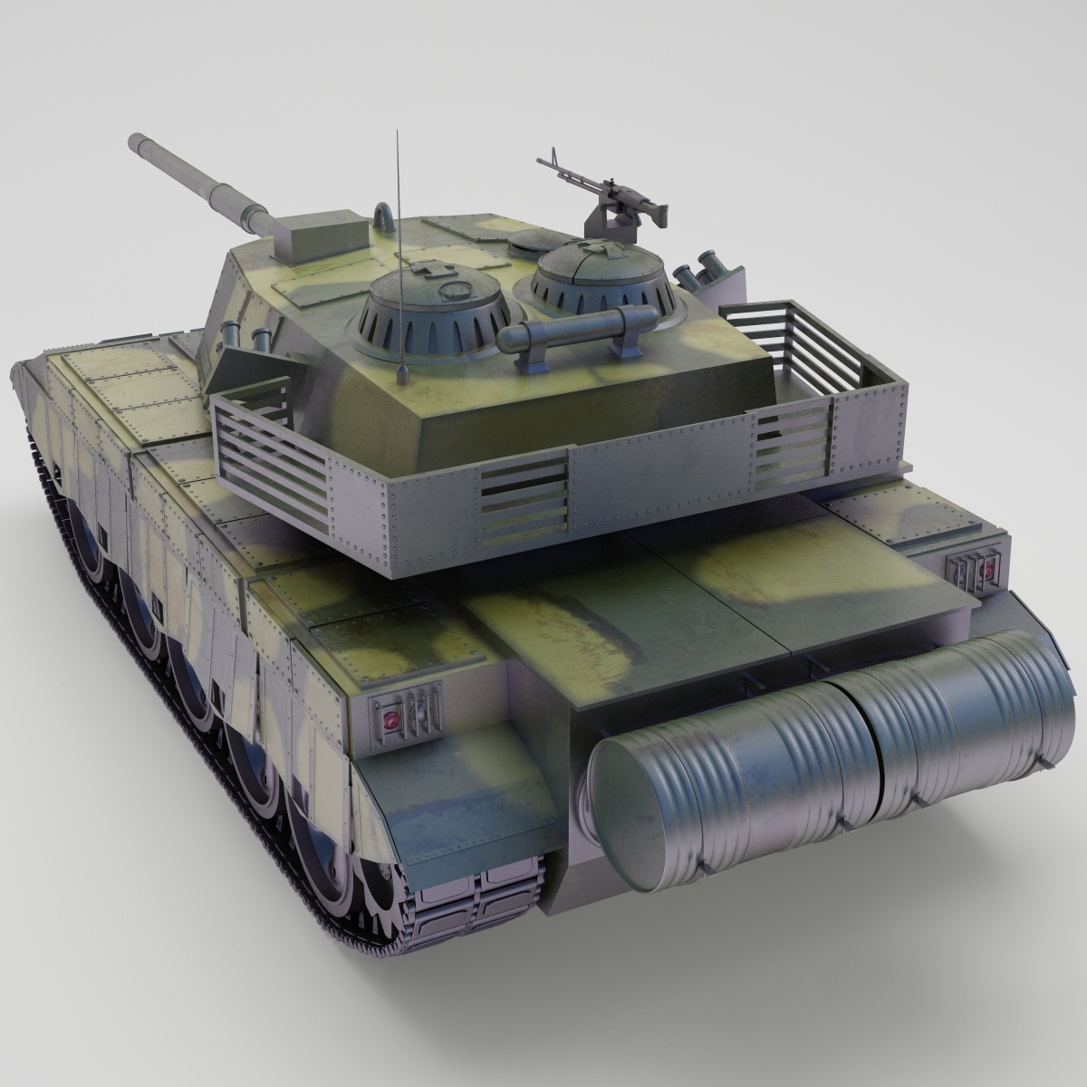 3d model al-zarrar pakistan main battle tank