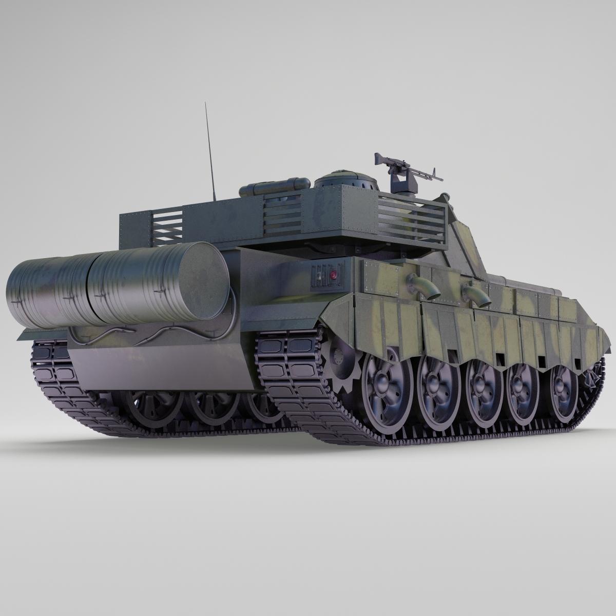 3d model al-zarrar pakistan main battle tank
