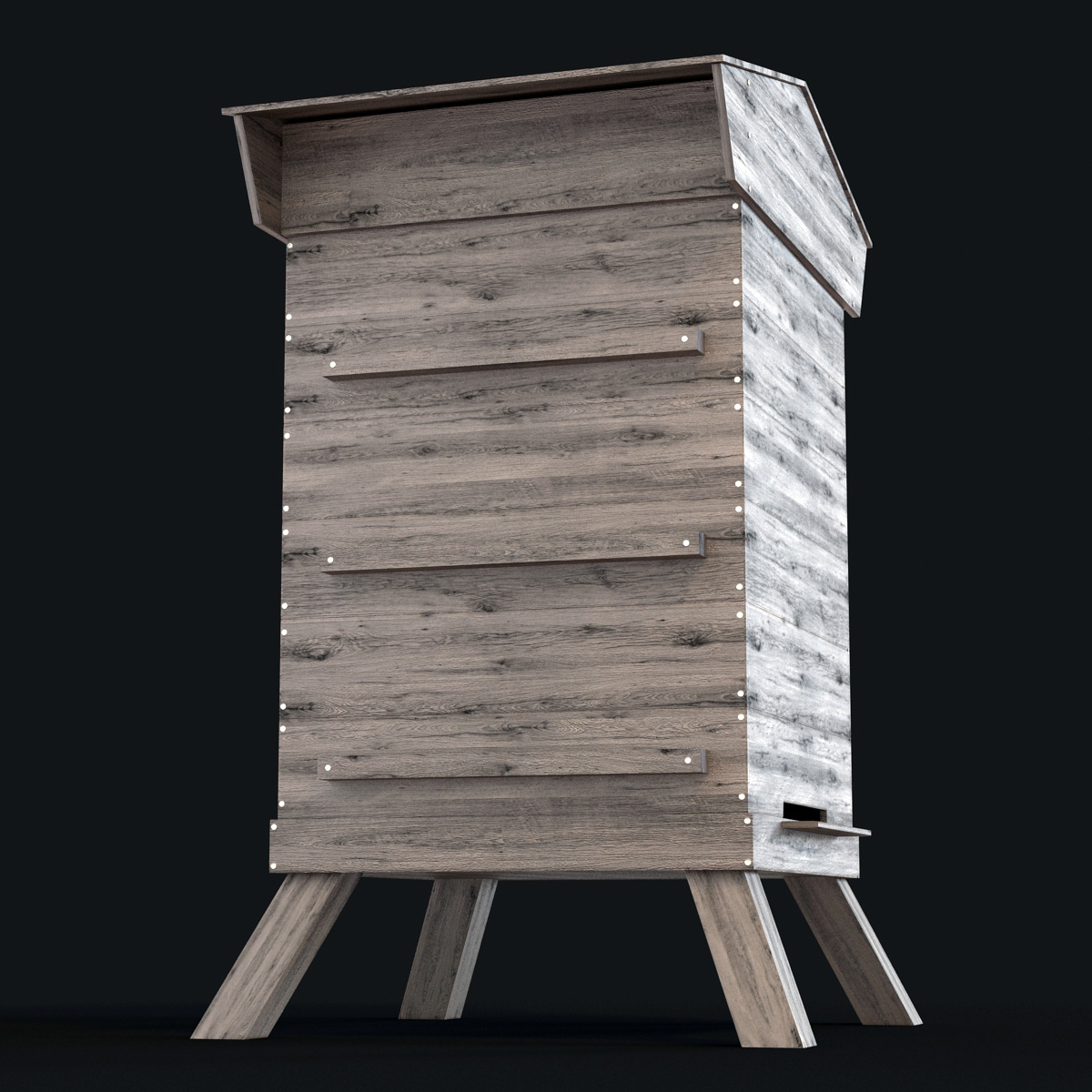 3d model beehive hive bee