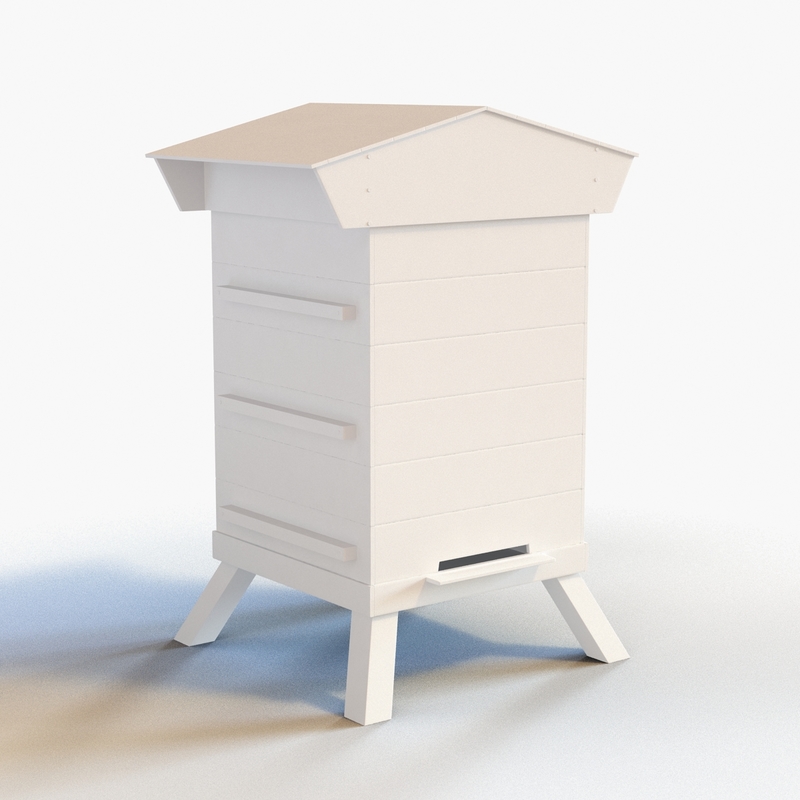 3d model beehive hive bee