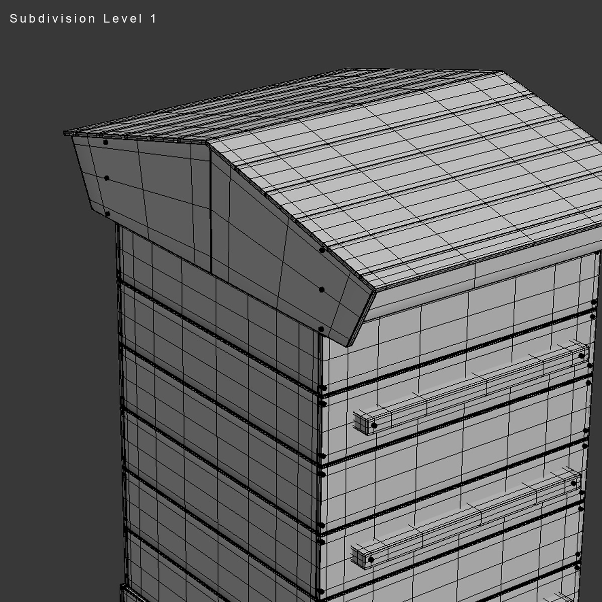 3d model beehive hive bee