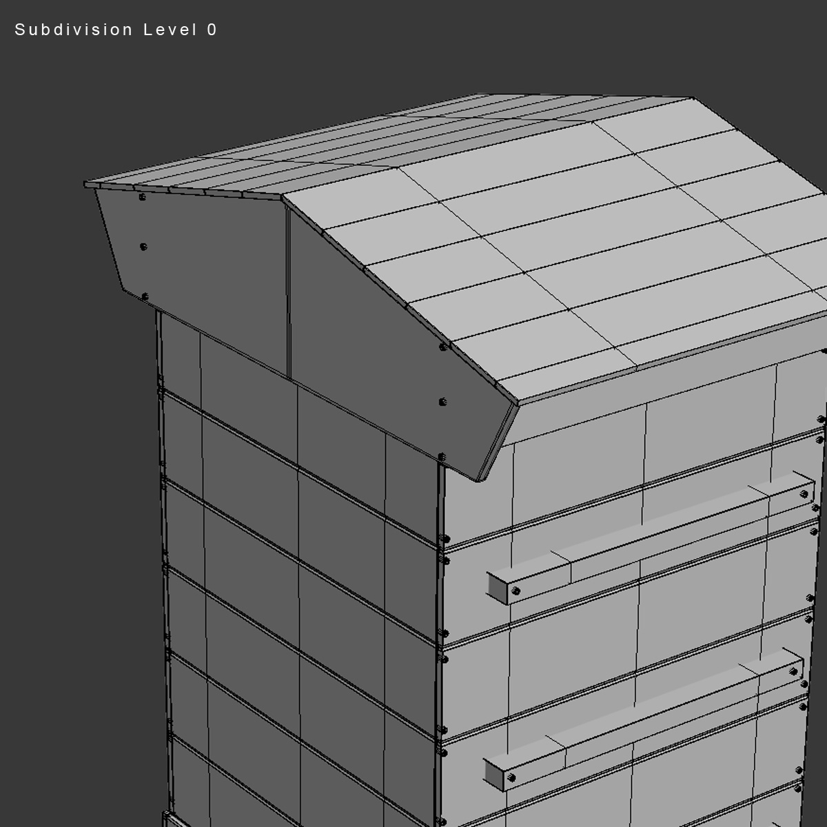 3d model beehive hive bee