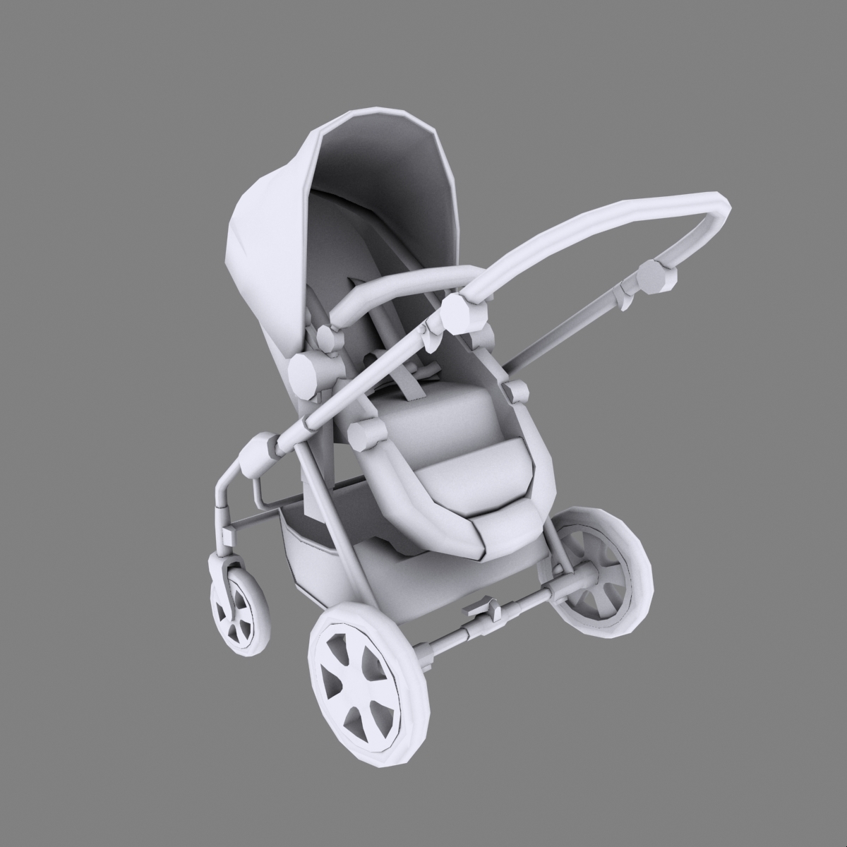 baby stroller 3d max
