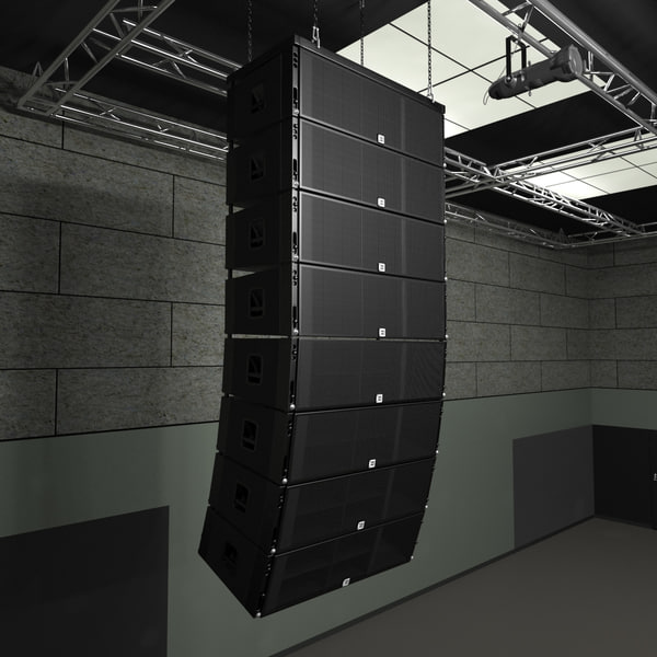 3d linear concert speakers model