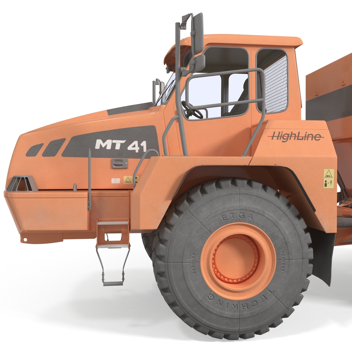 3d articulated truck doosan moxy