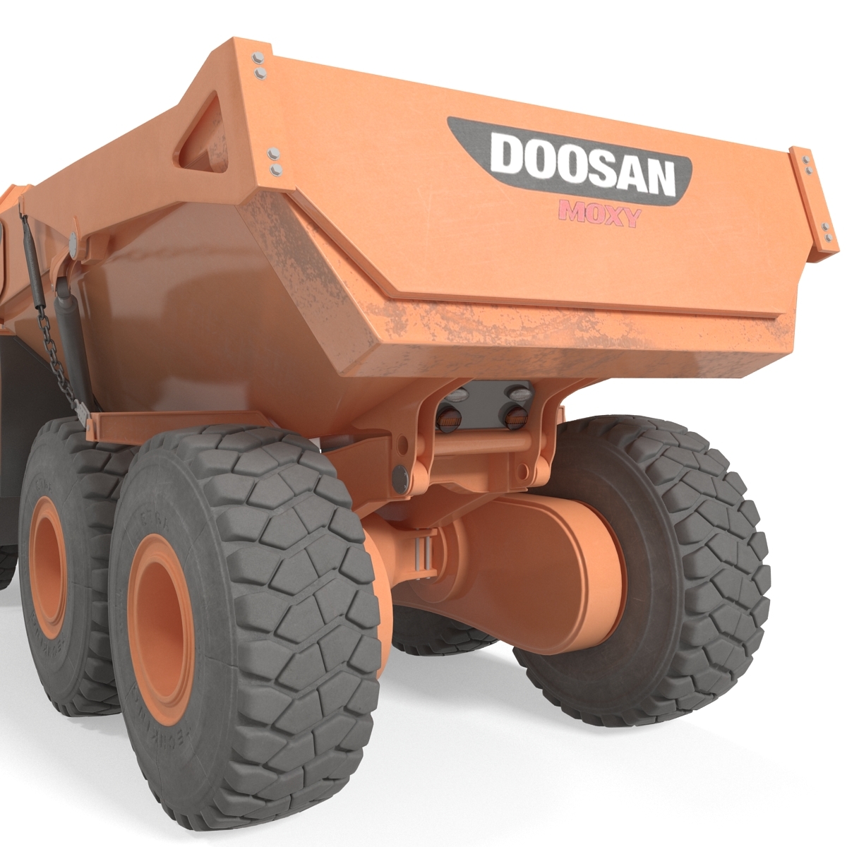 3d articulated truck doosan moxy