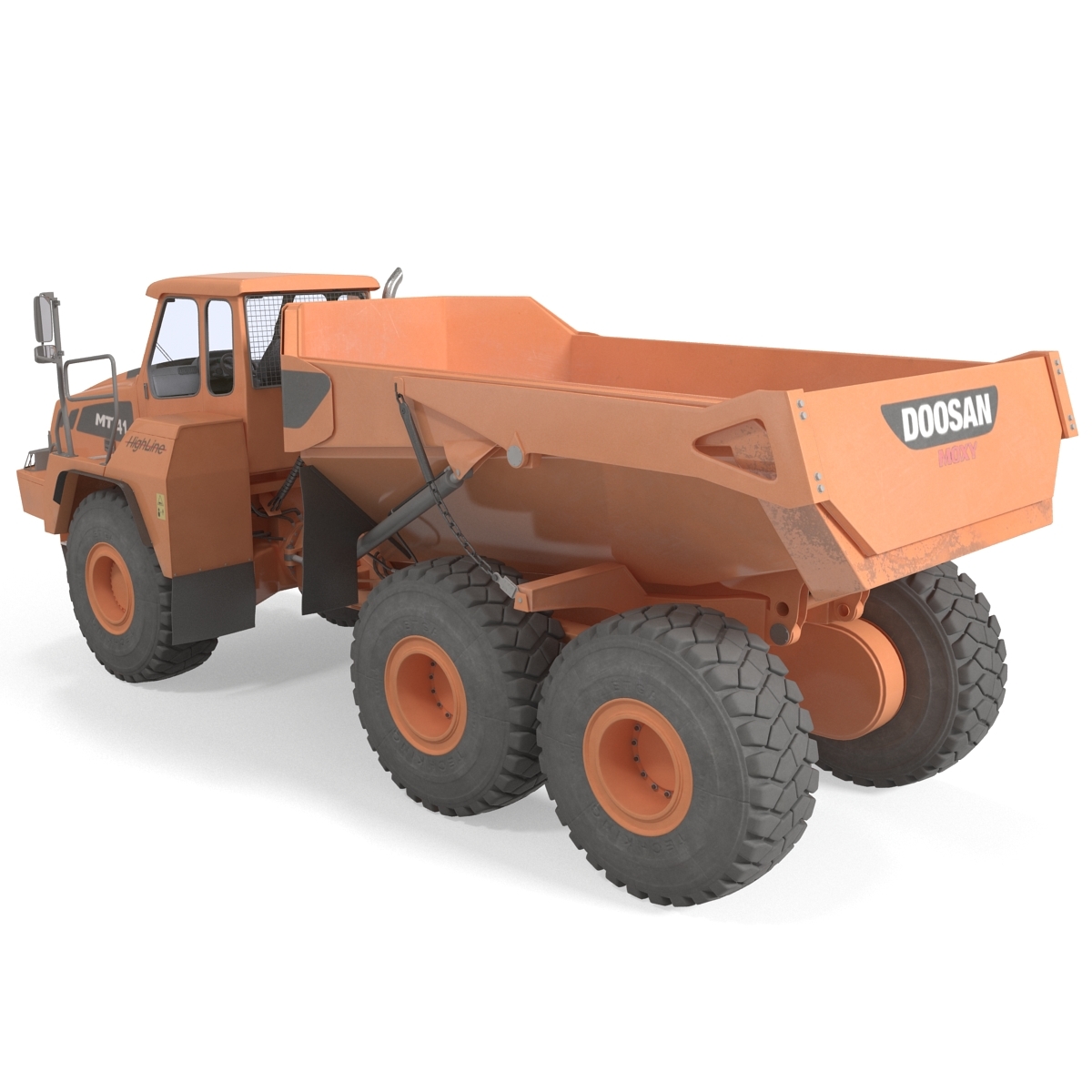 3d articulated truck doosan moxy