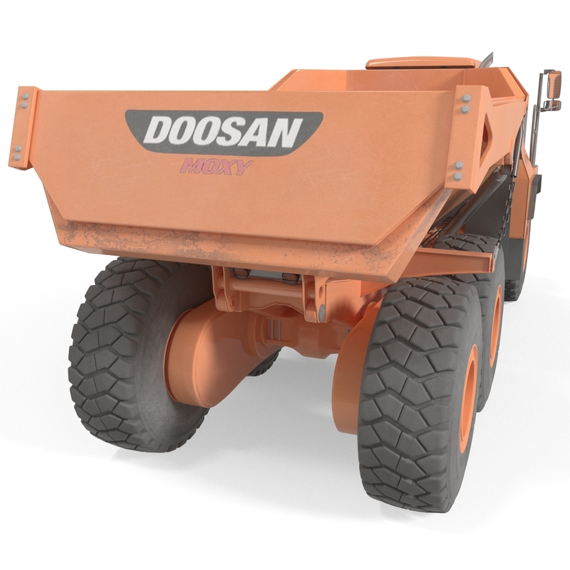 3d articulated truck doosan moxy