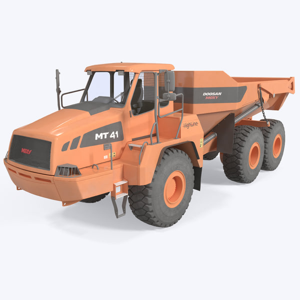 3d articulated truck doosan moxy