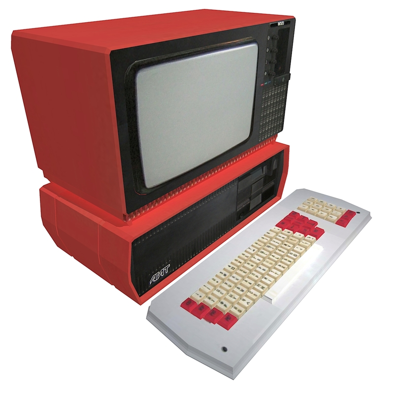 3d model soviet computer monitor