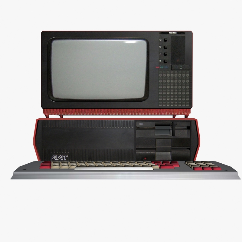 3d model soviet computer monitor