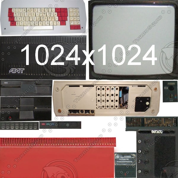 3d model soviet computer monitor