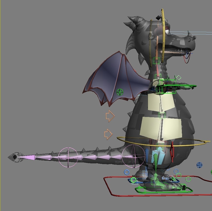 max draco dragon rigged
