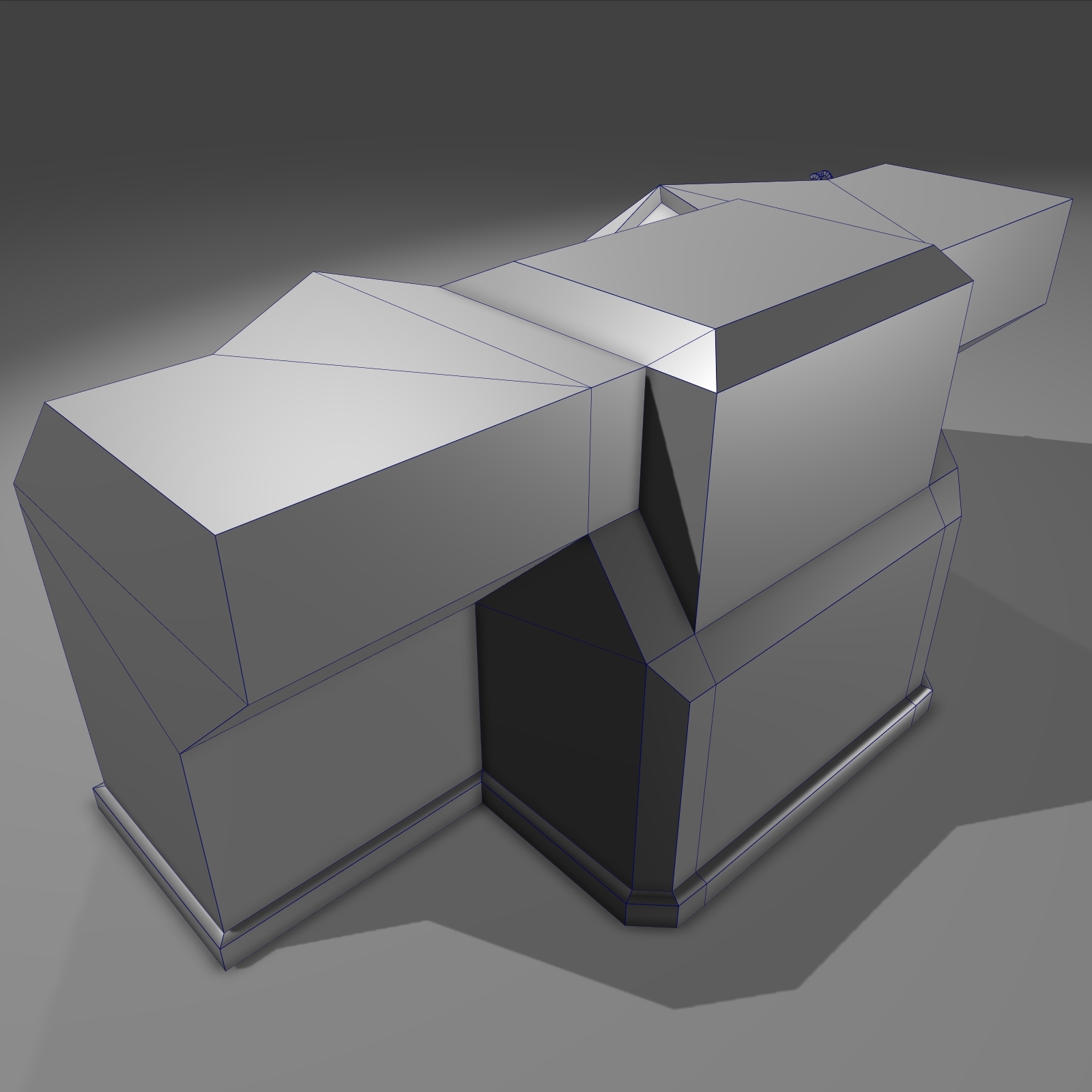 obj science fiction computer module