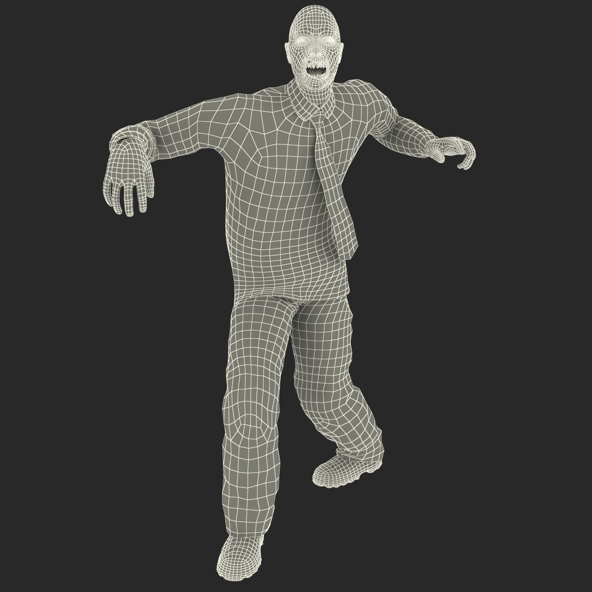 zombie 2 pose 3d model