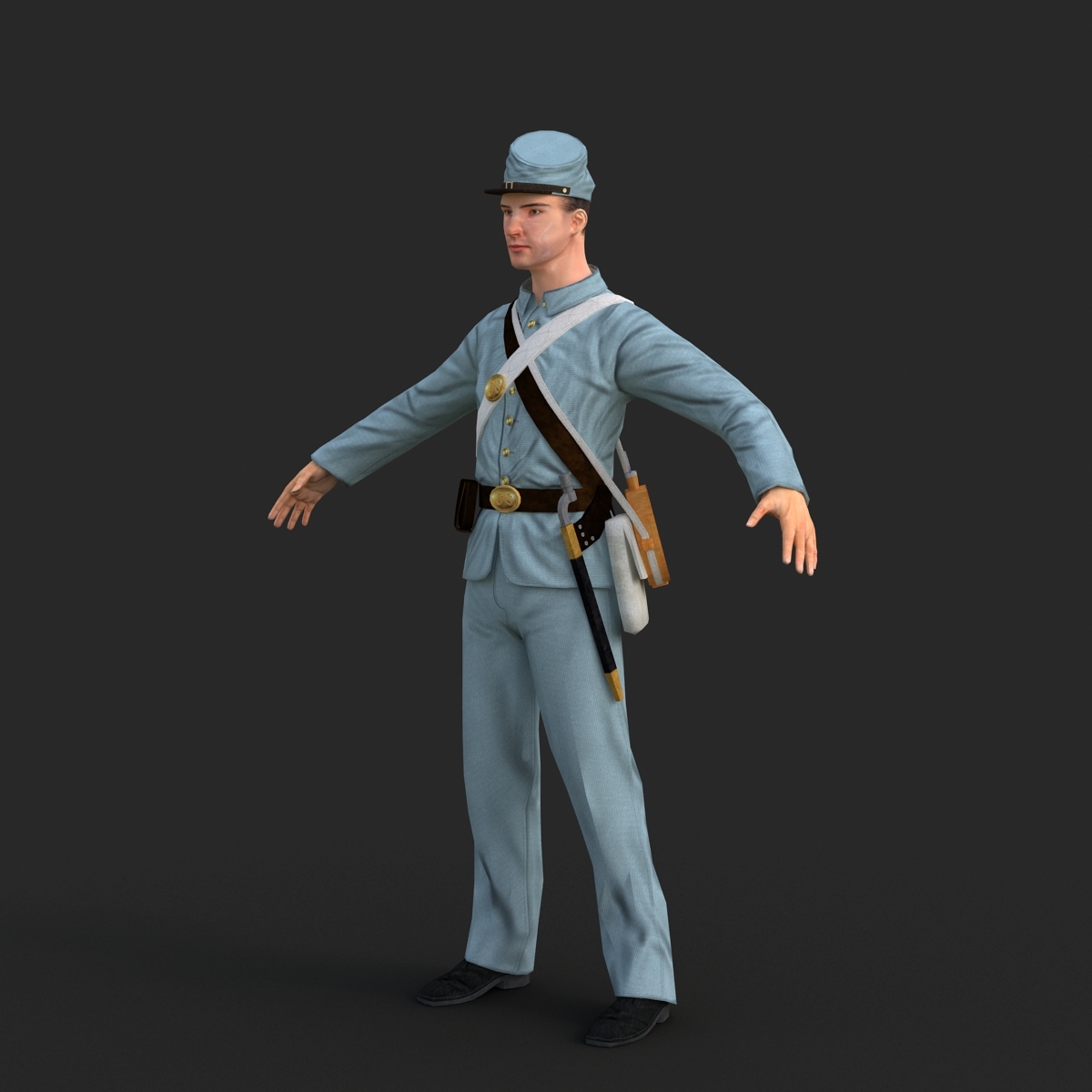 3d confederate soldier