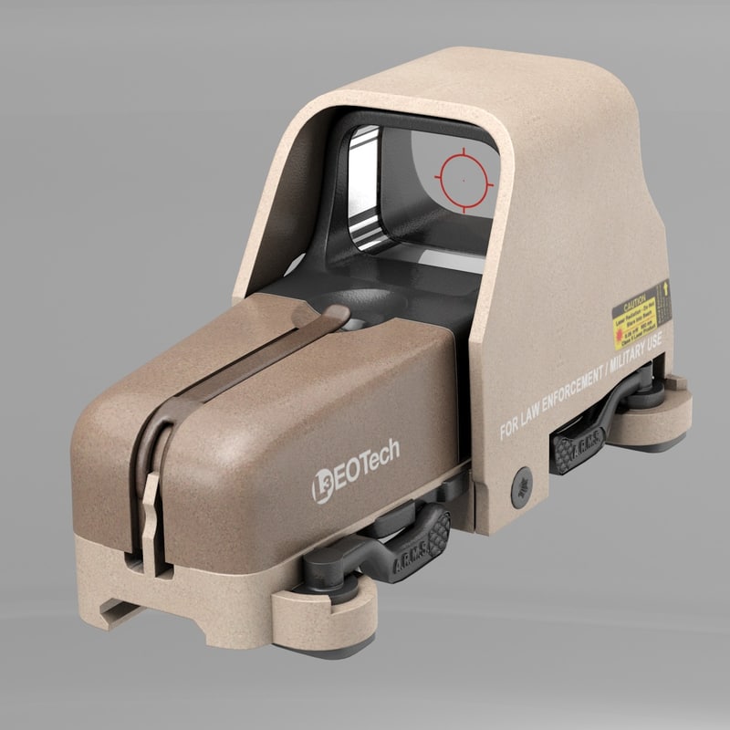 eotech 553 holographic weapon 3d model