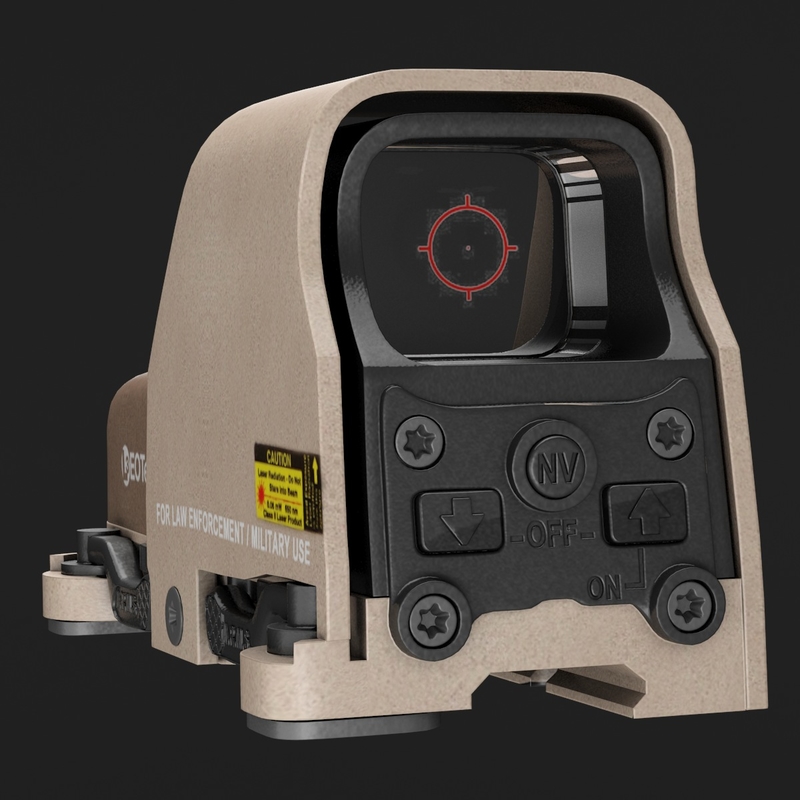 eotech 553 holographic weapon 3d model