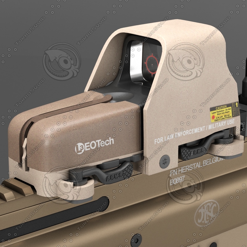 eotech 553 holographic weapon 3d model