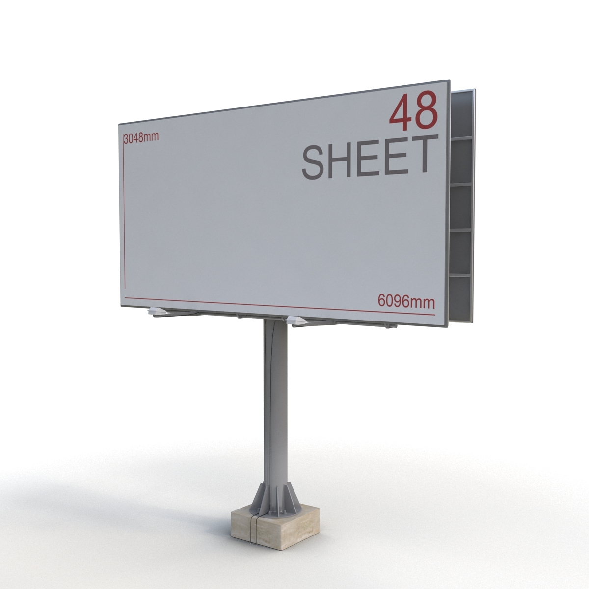 3d model billboard 48 sheet board