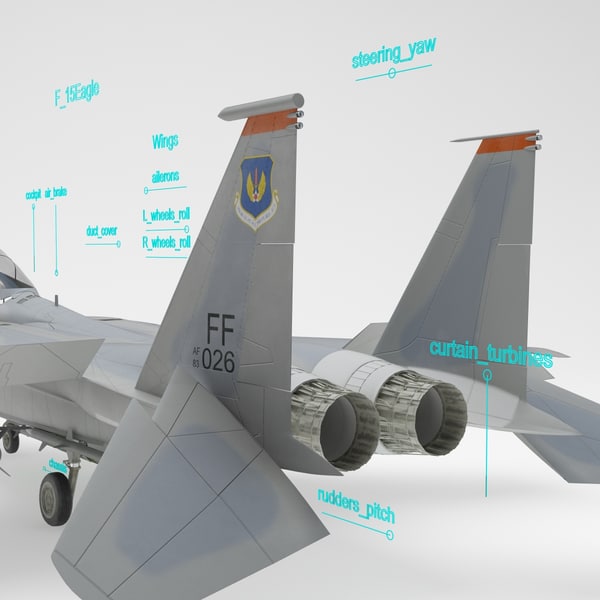 mcdonnell douglas f-15 eagle 3d max
