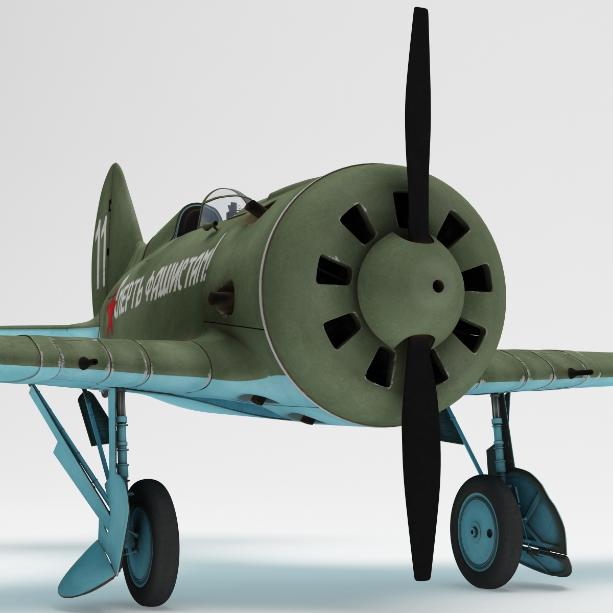 polikarpov i-16 3d model