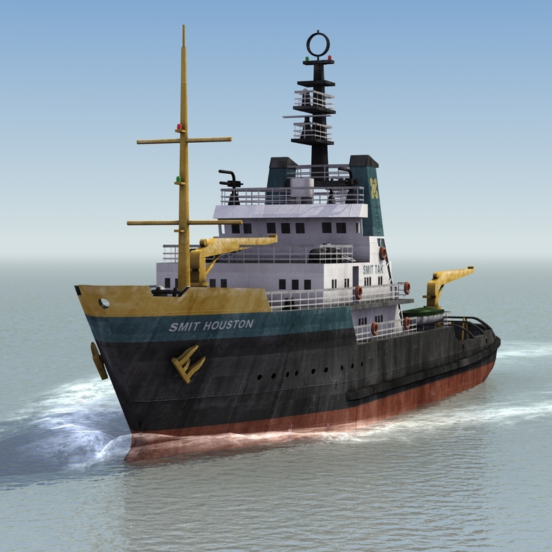 ocean tug smit houston 3d max
