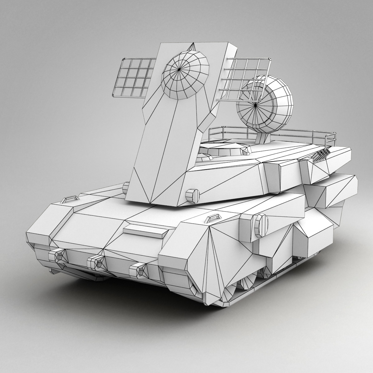 military radar vehicle 3ds