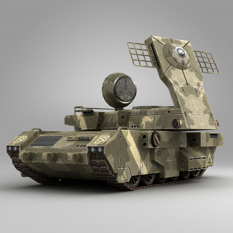 military radar vehicle 3ds