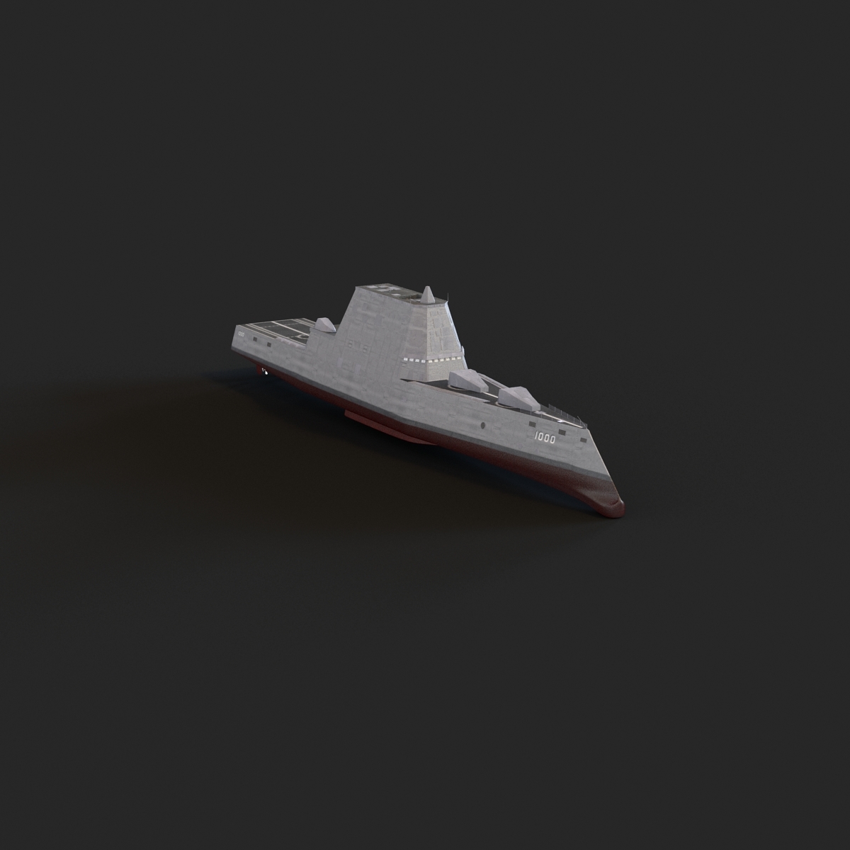 3d 3ds zumwalt-class destroyer