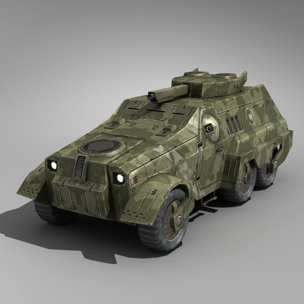 sci-fi apc 3d max