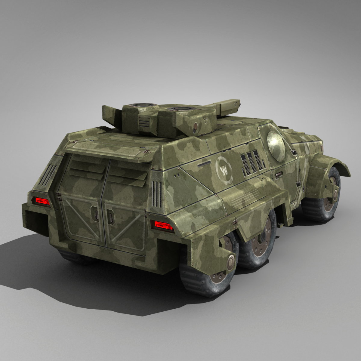 sci-fi apc 3d max