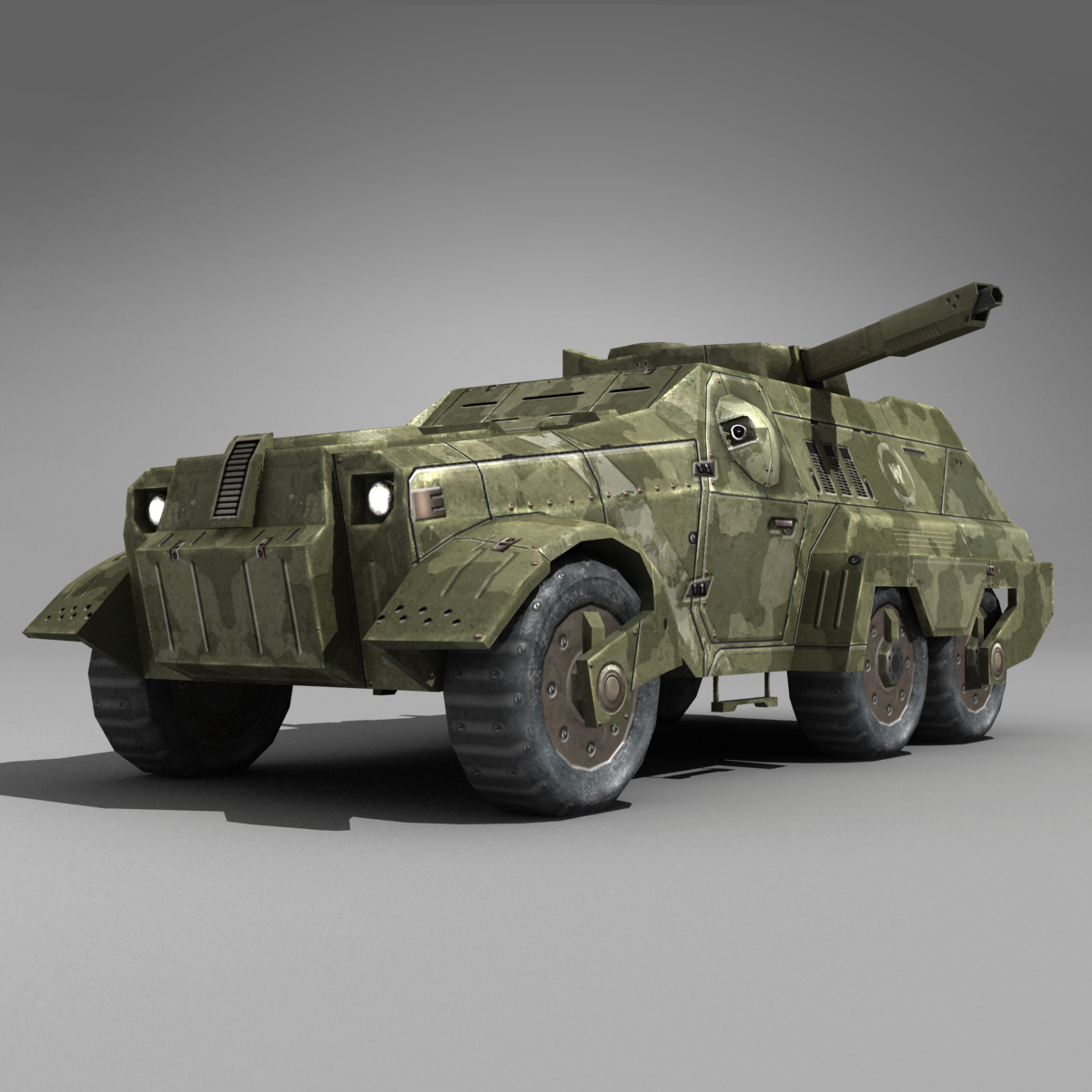 sci-fi apc 3d max