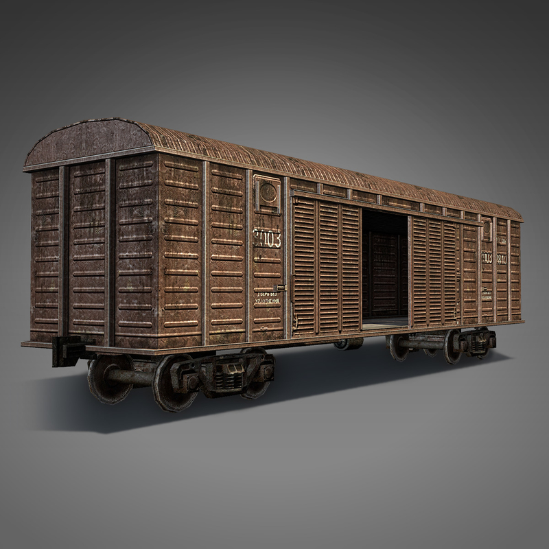 boxcar car 3d model