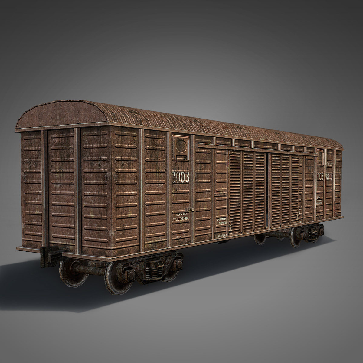boxcar car 3d model