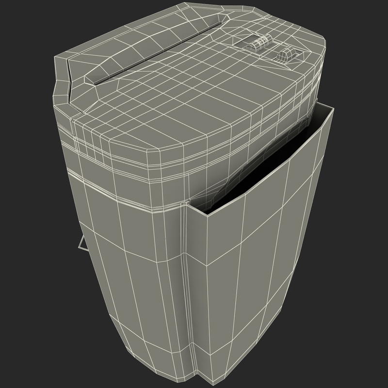 3d model cross cut shredder